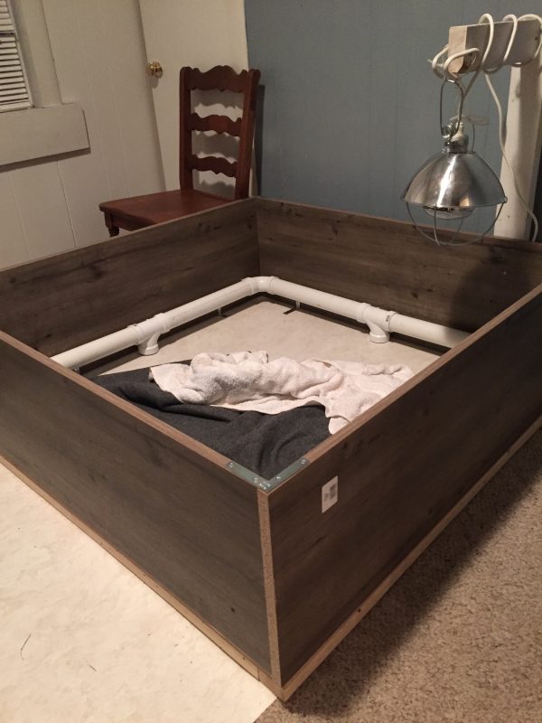 I then put it all together with the brackets.